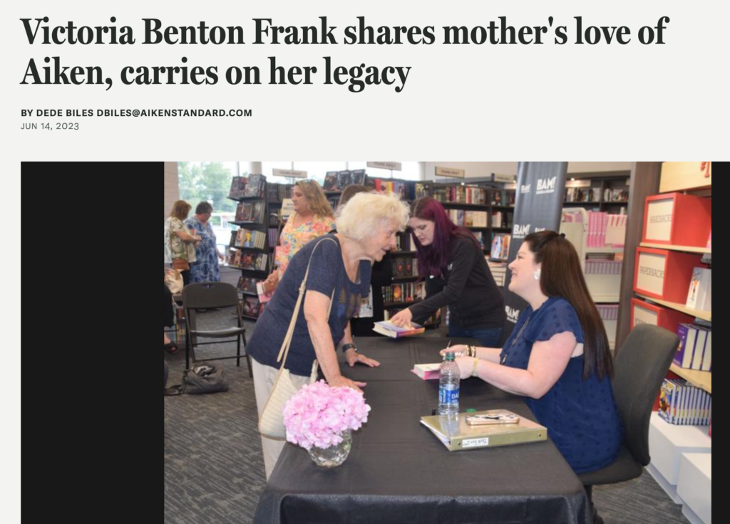 In The News - Victoria Benton Frank