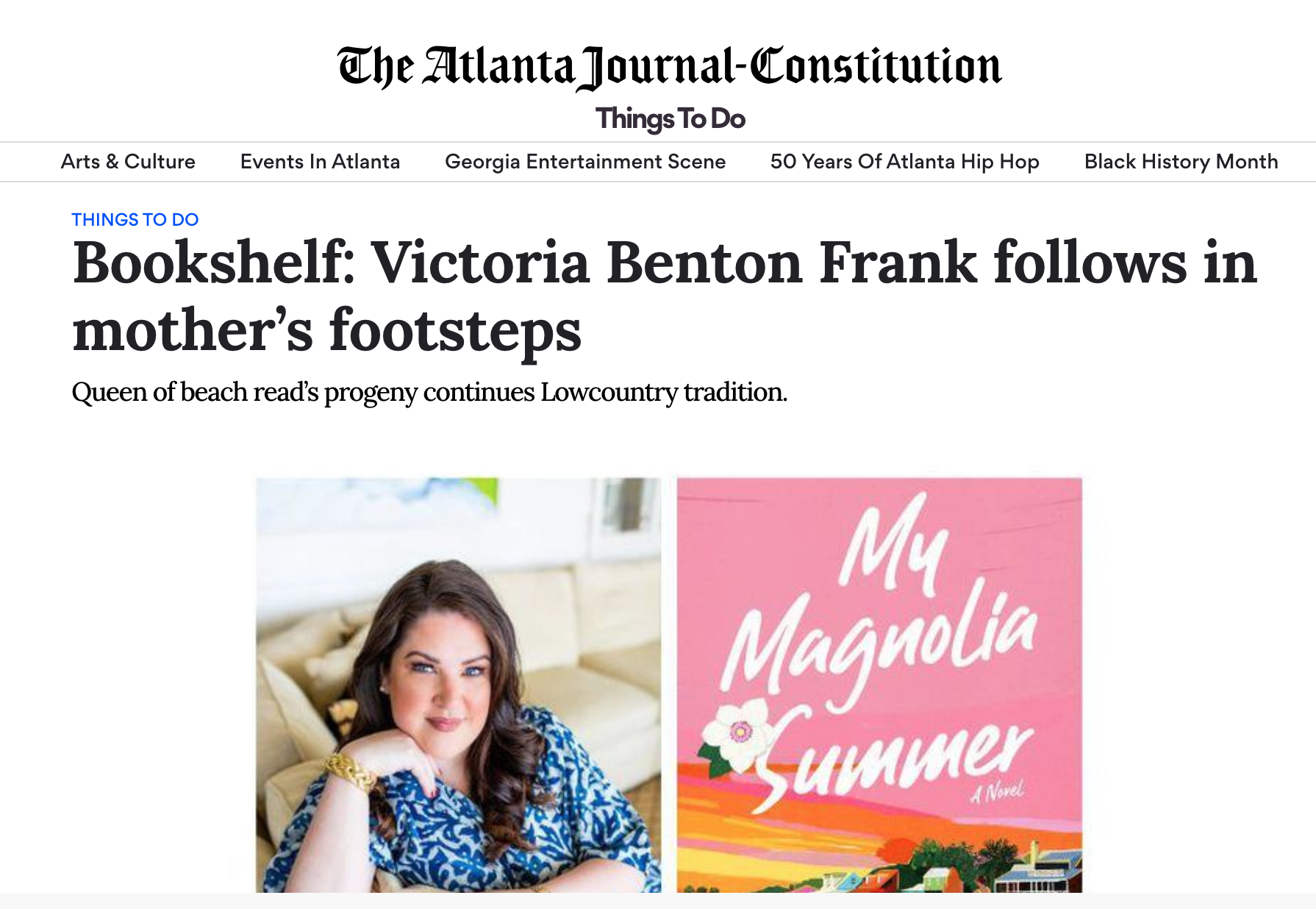In The News - Victoria Benton Frank